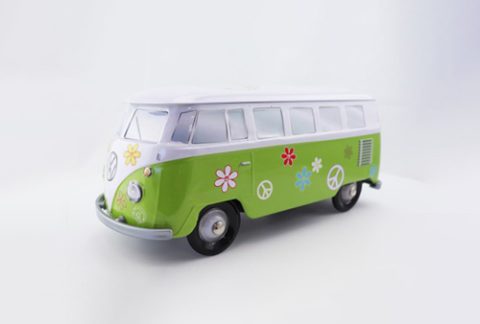 Combi VW Flower Power Vert - CHRISTIAN DELORME S.A.S.