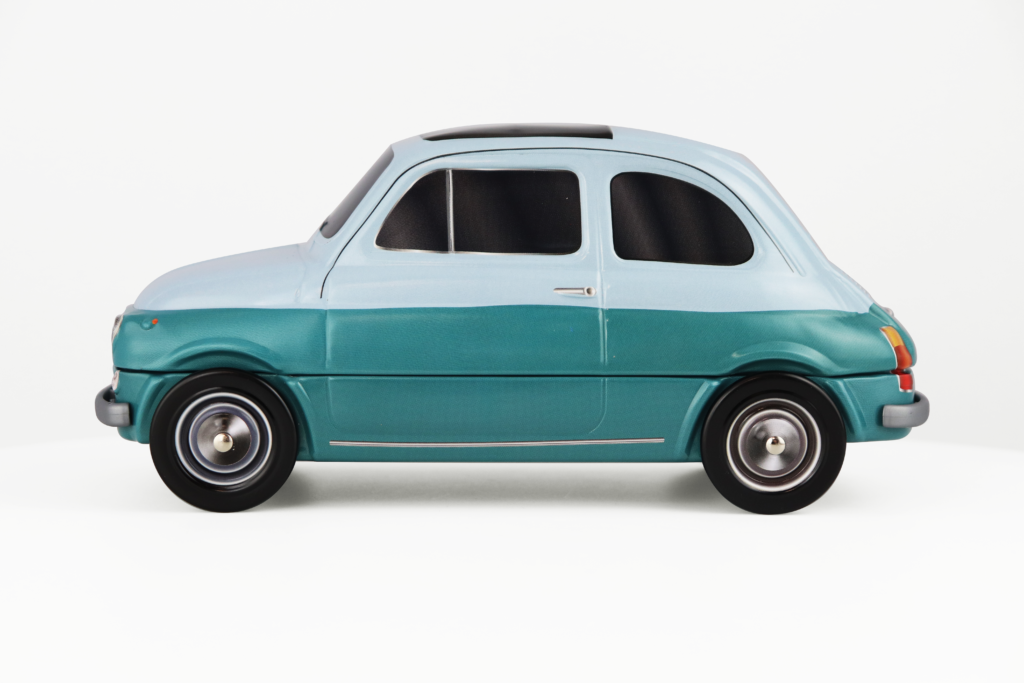 FIAT 500 - BLUE TURQUOISE - CHRISTIAN DELORME S.A.S.